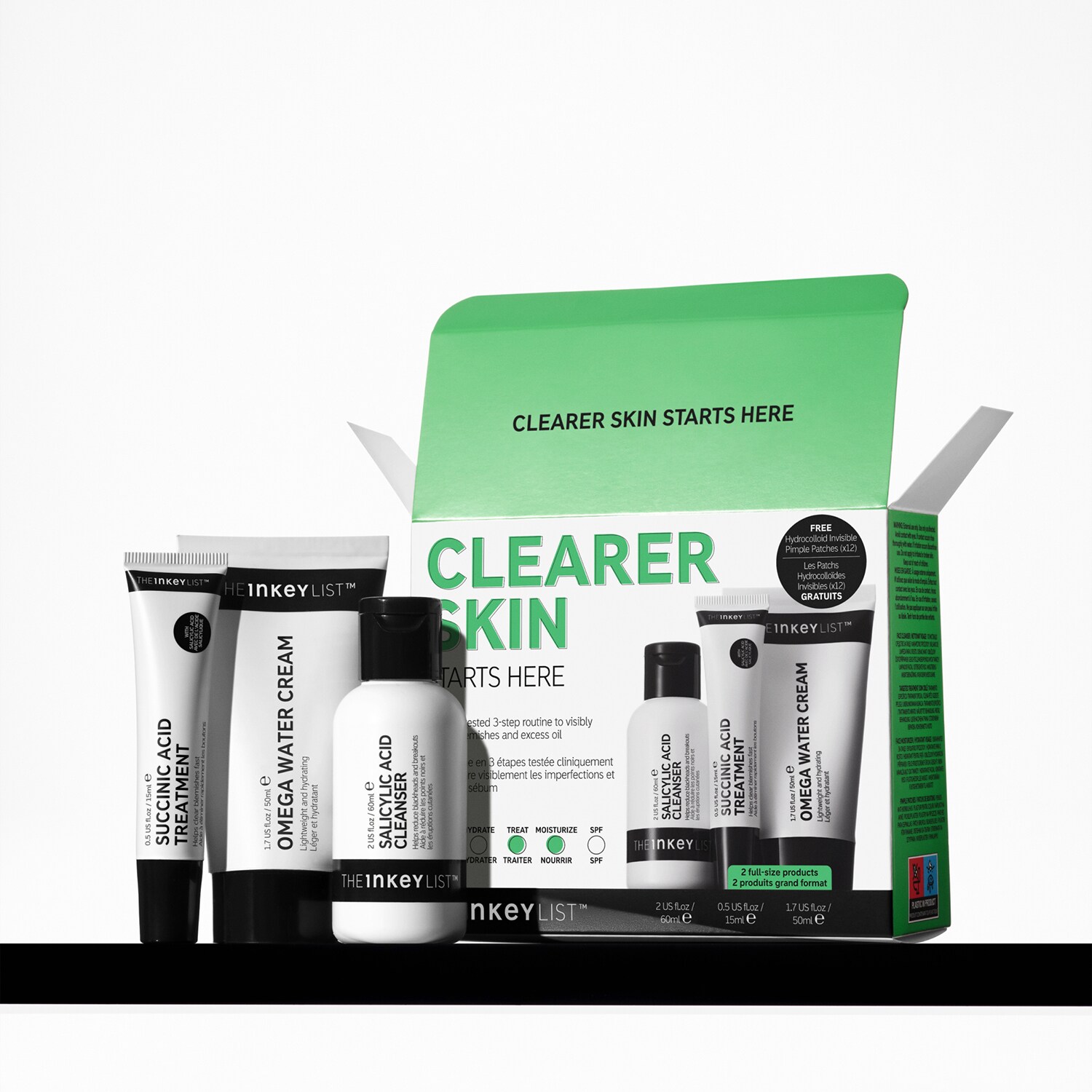 Clearer Skin Starts Here - Set de ingrijire anti-imperfectiuni The Inkey List ≡ SEPHORA